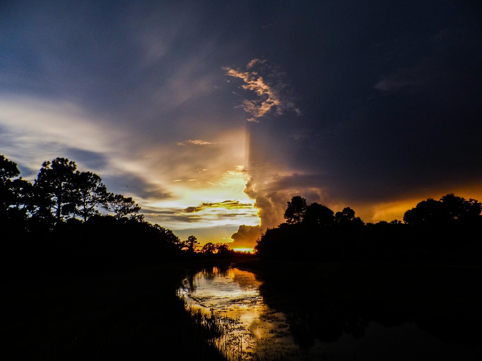 Sunset River Dusk - Free photo on Pixabay