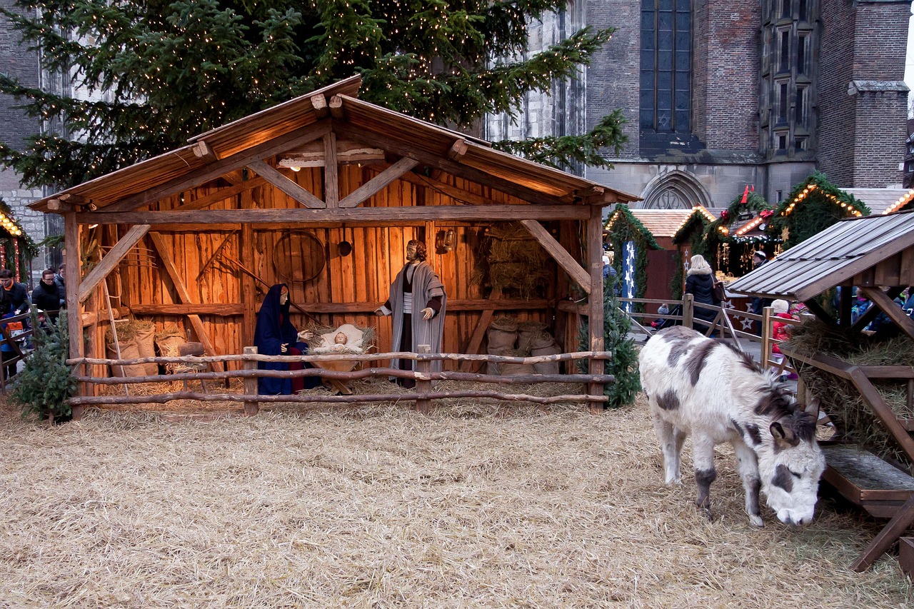 Christmas Market Barn Donkey - Free photo on Pixabay - Pixabay