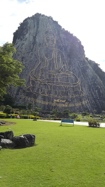 Mountain Of Golden Buddha Rock - Free photo on Pixabay