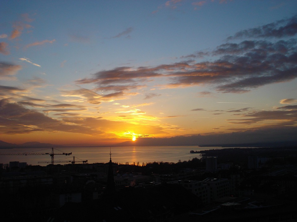 Lake Geneva Sunset Lausanne - Free photo on Pixabay - Pixabay