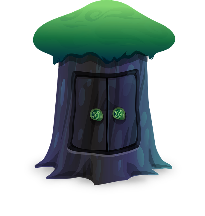 Download Tree, Trunk, Doors. Royalty-Free Vector Graphic - Pixabay