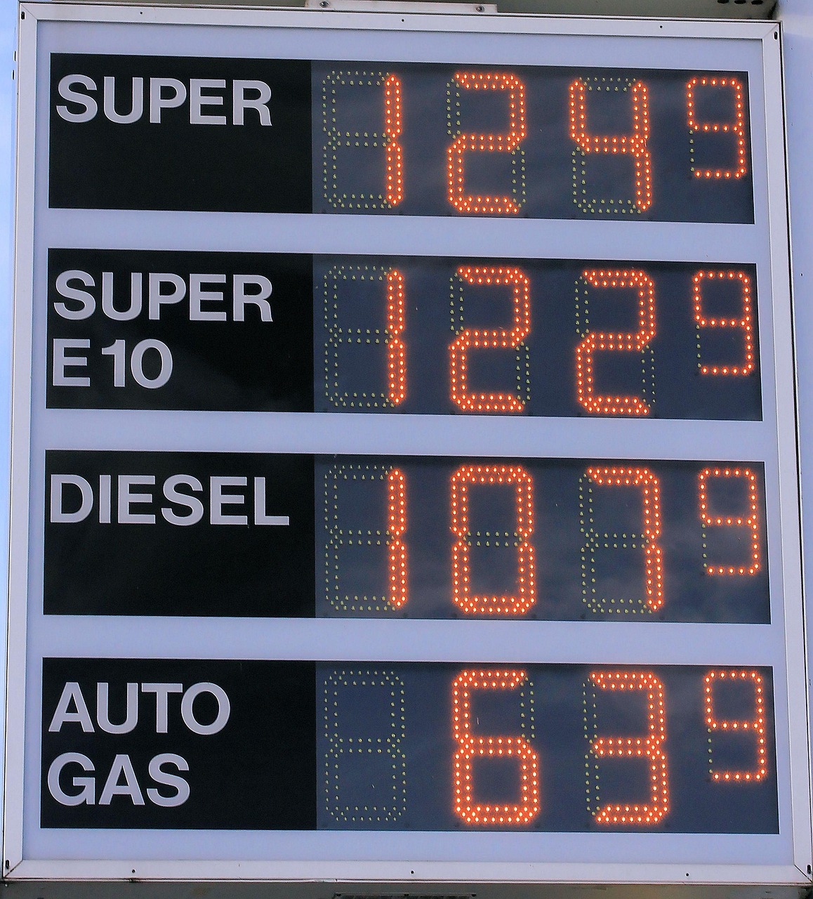 Gas Station Price Notice Digital - Free photo on Pixabay