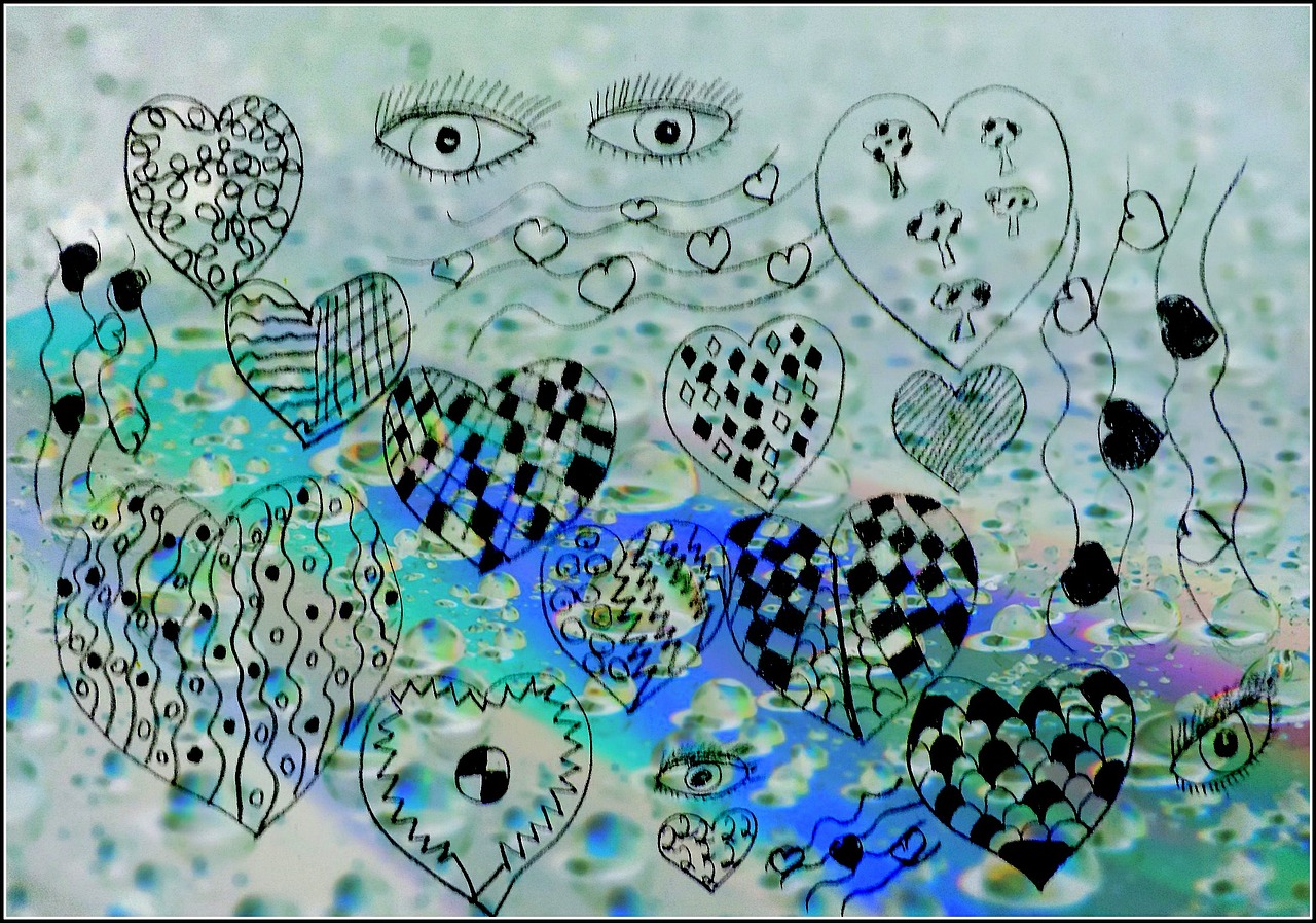 Corazones Arte Abstracto - Imagen gratis en Pixabay - Pixabay