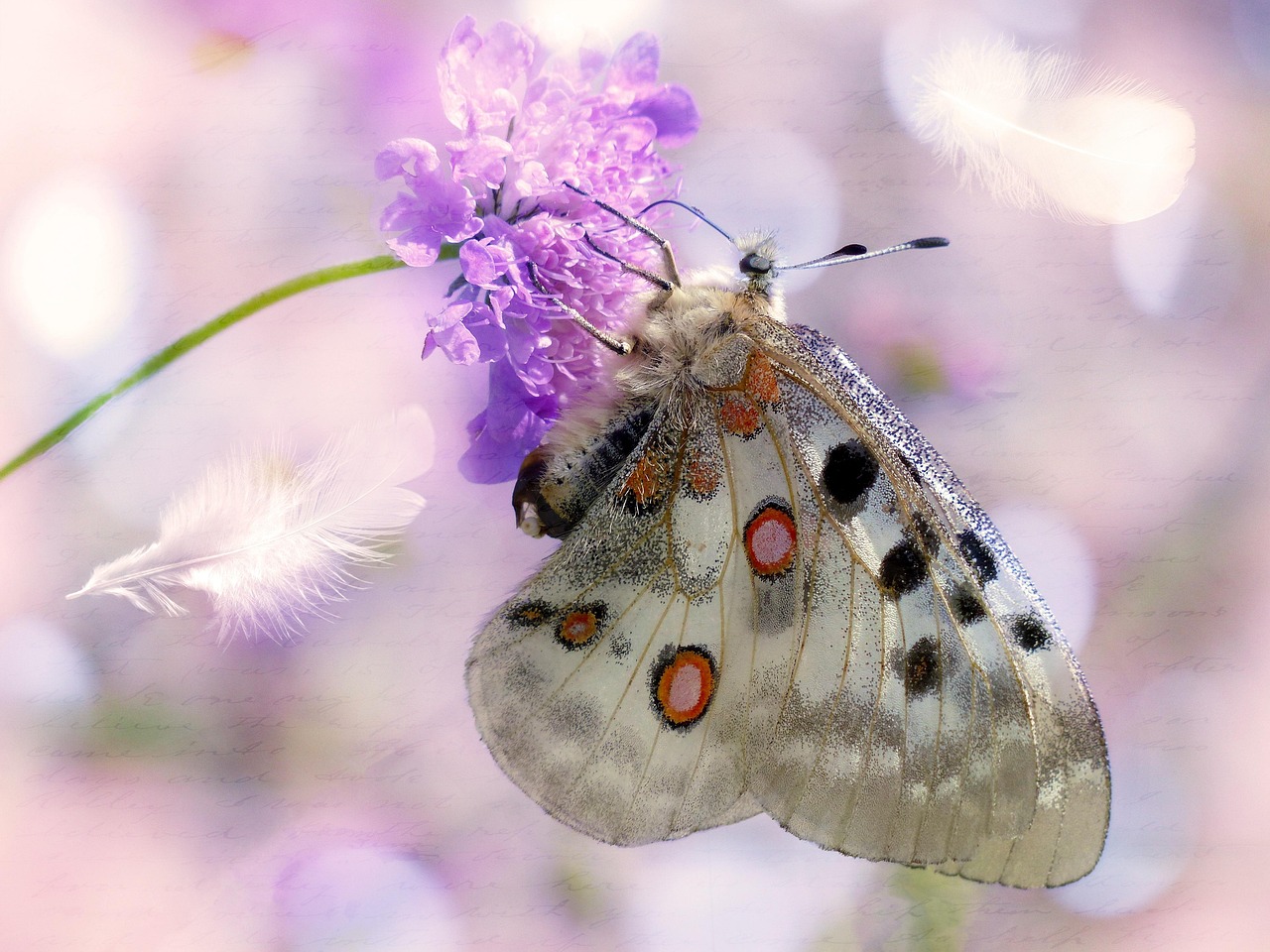 Apollofalter Butterfly Flower - Free photo on Pixabay