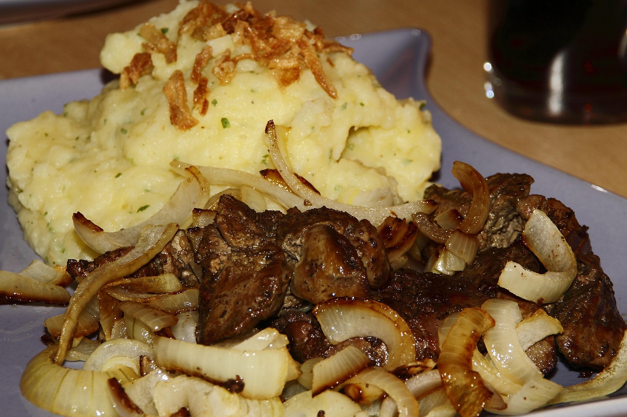 Liver Potato Puree Onions Having - Free photo on Pixabay