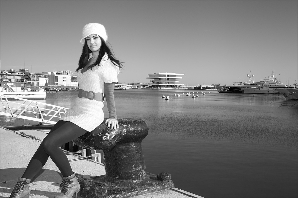 Woman Port Water Black And - Free photo on Pixabay - Pixabay