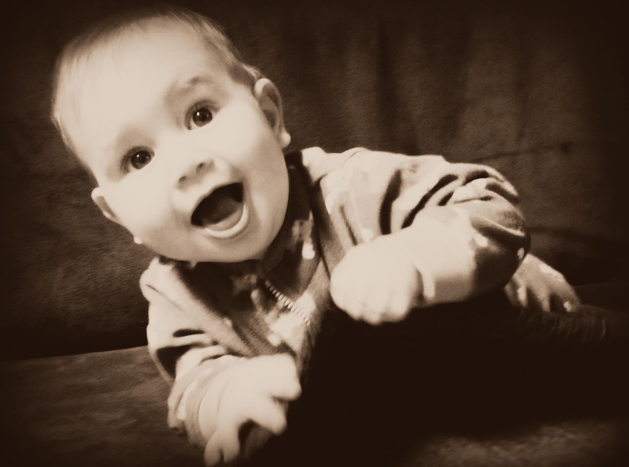 Baby Sepia Laughing - Free photo on Pixabay - Pixabay