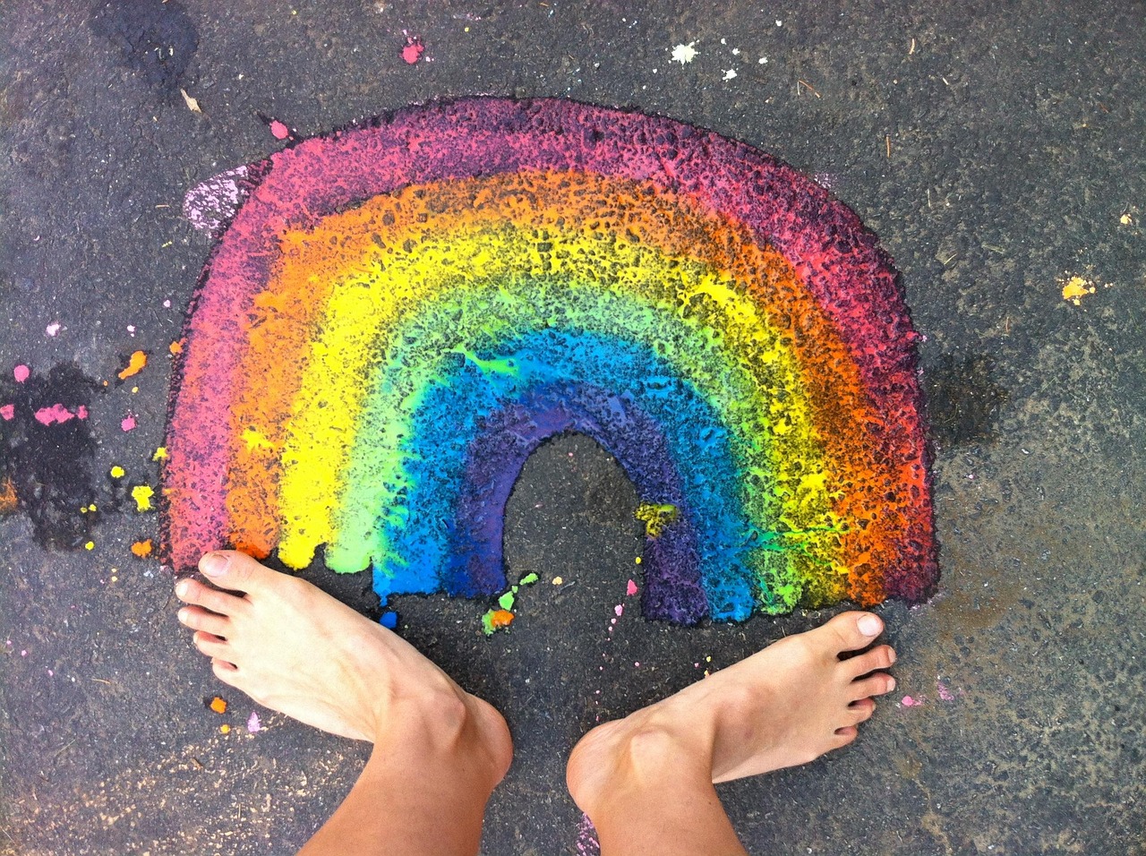 Rainbow Feet Happy Free Photo On Pixabay Pixabay