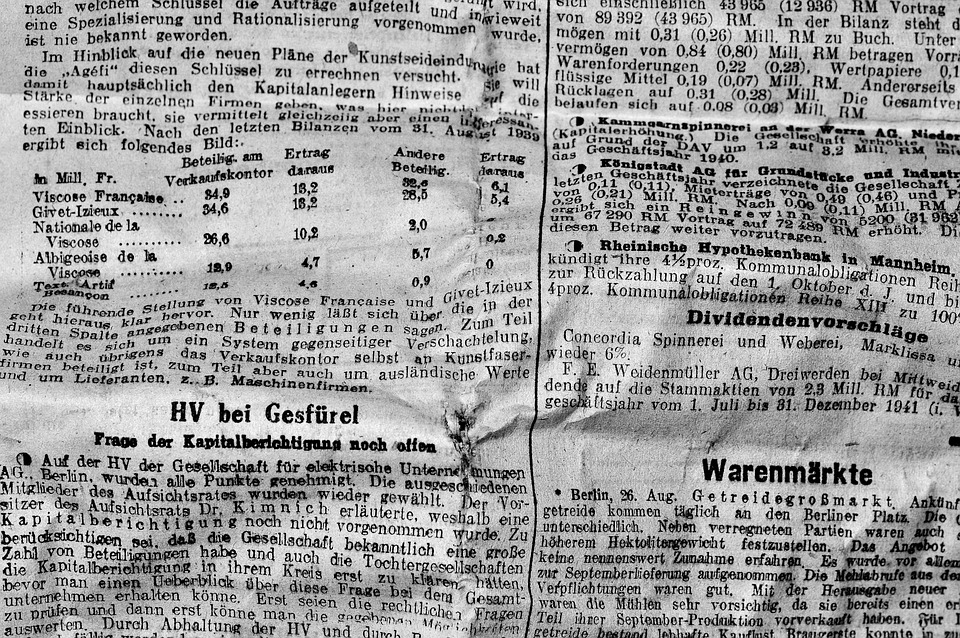 Newspaper Newsprint Daily Free Photo On Pixabay