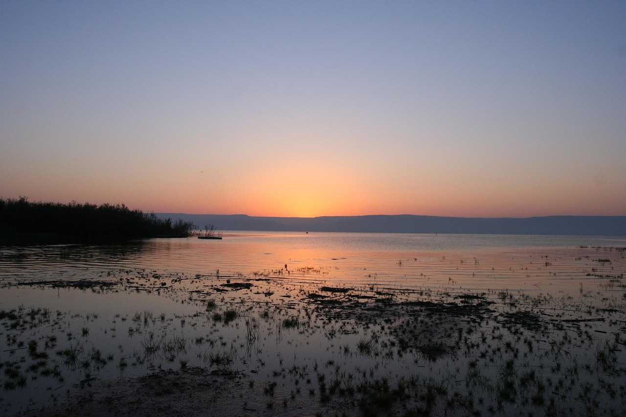Sunrise Sea Of Galilee Lake - Free photo on Pixabay