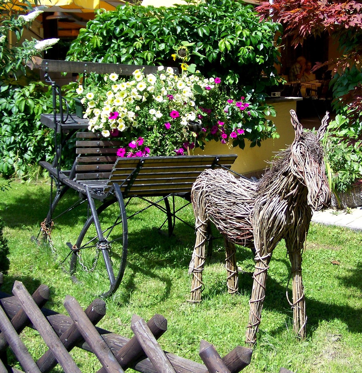 Garden Ornament Braided Donkey - Free photo on Pixabay