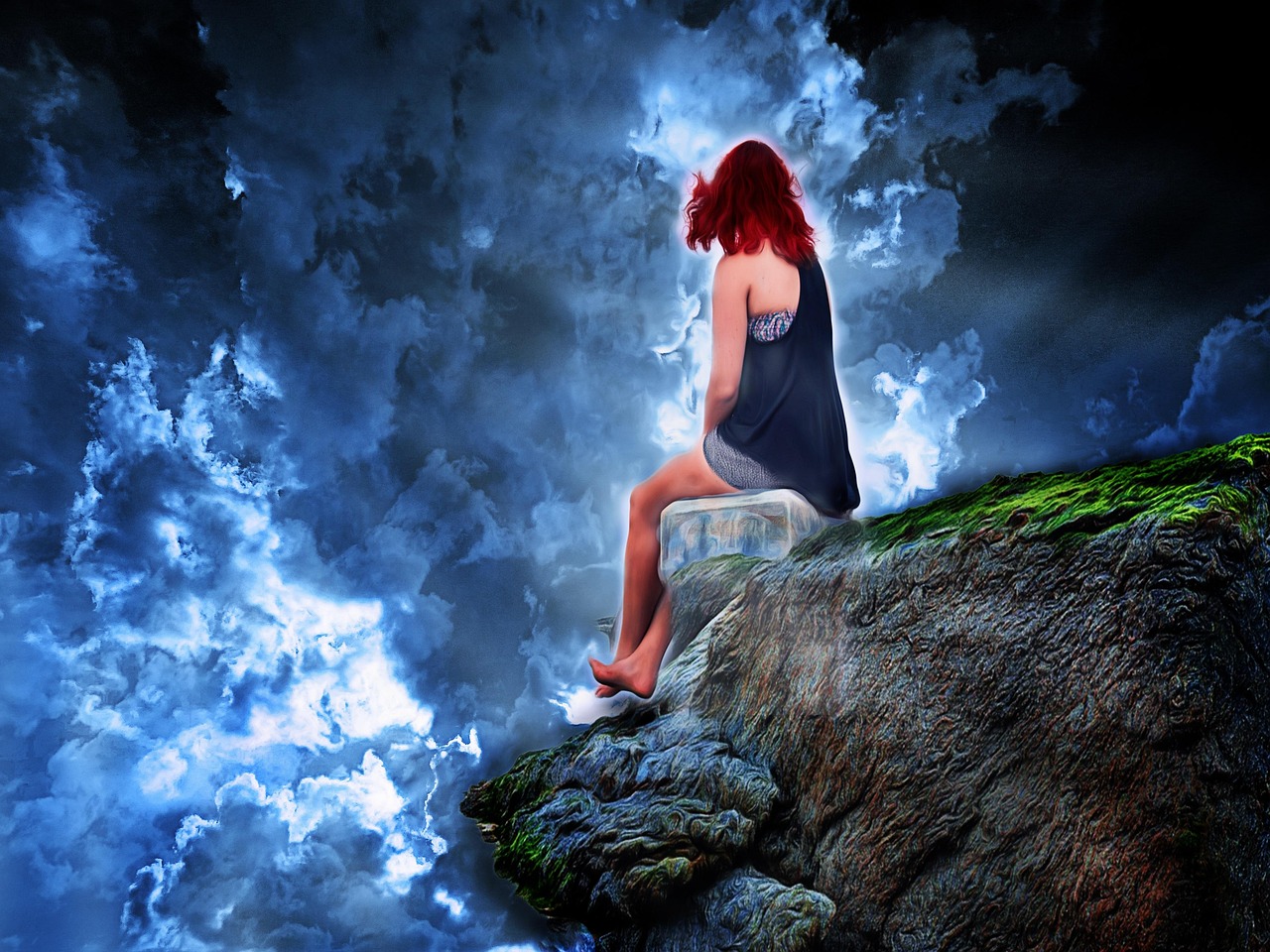 Woman Heaven Rock - Free photo on Pixabay - Pixabay