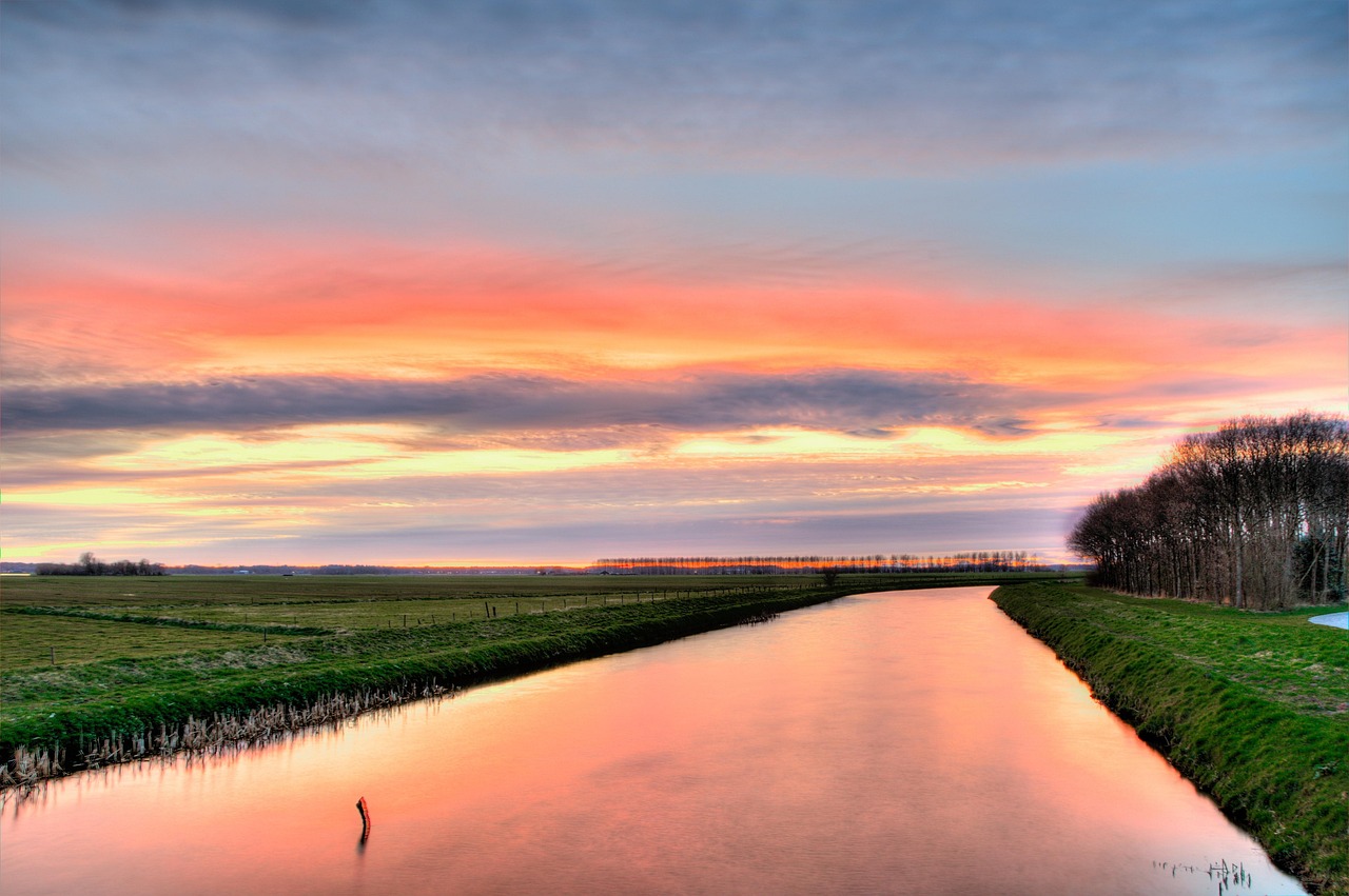 Río Atardecer Hdr - Foto gratis en Pixabay