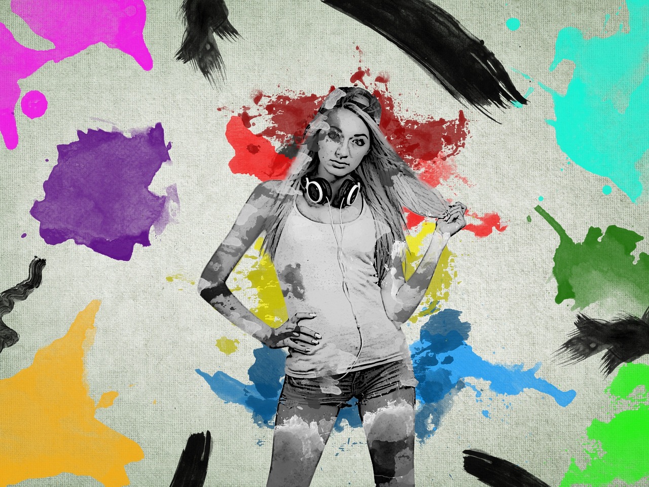 Color Bomb Blonde Teenage - Free photo on Pixabay - Pixabay