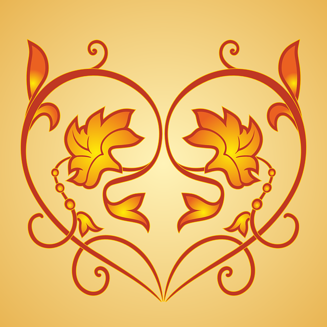 Motif De Fleurs Coeur Amour - Images vectorielles gratuites sur Pixabay