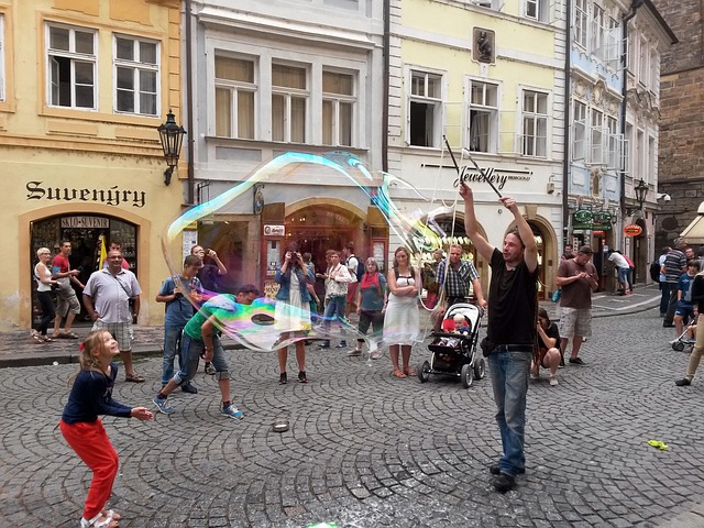 Soap Bubble Street Artist Free Photo On Pixabay Pixabay