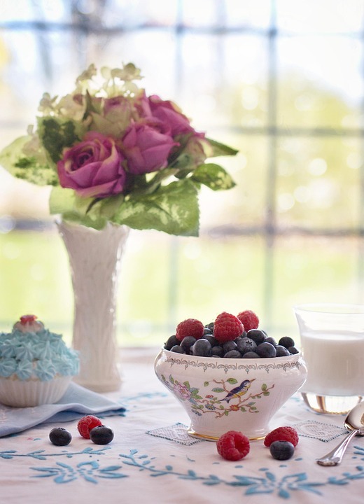Blueberries Raspberries Bowl Fruit - Free photo on Pixabay
