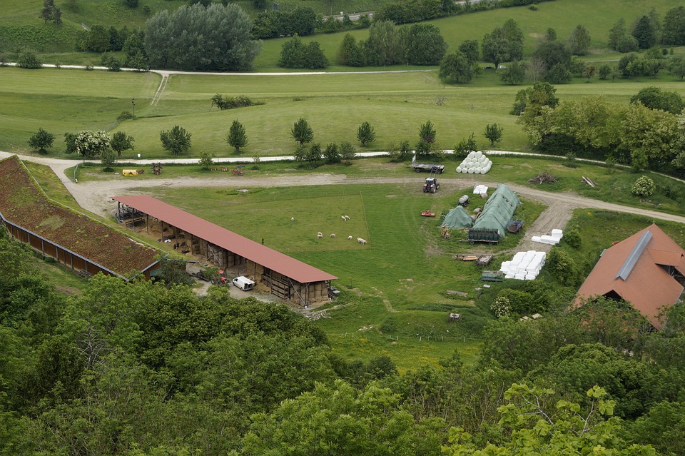 Farm Yard Homestead From Above - Free photo on Pixabay - Pixabay
