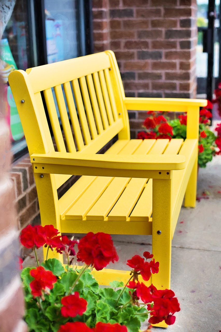 Yellow Bench Vintage Park - Free photo on Pixabay