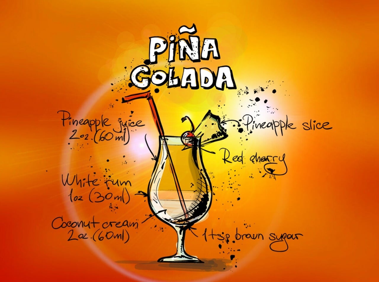 Download Cocktail, Pina Colada, Party. Royalty-Free Stock Illustration ...