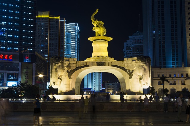Nanning Square City Night - Free photo on Pixabay