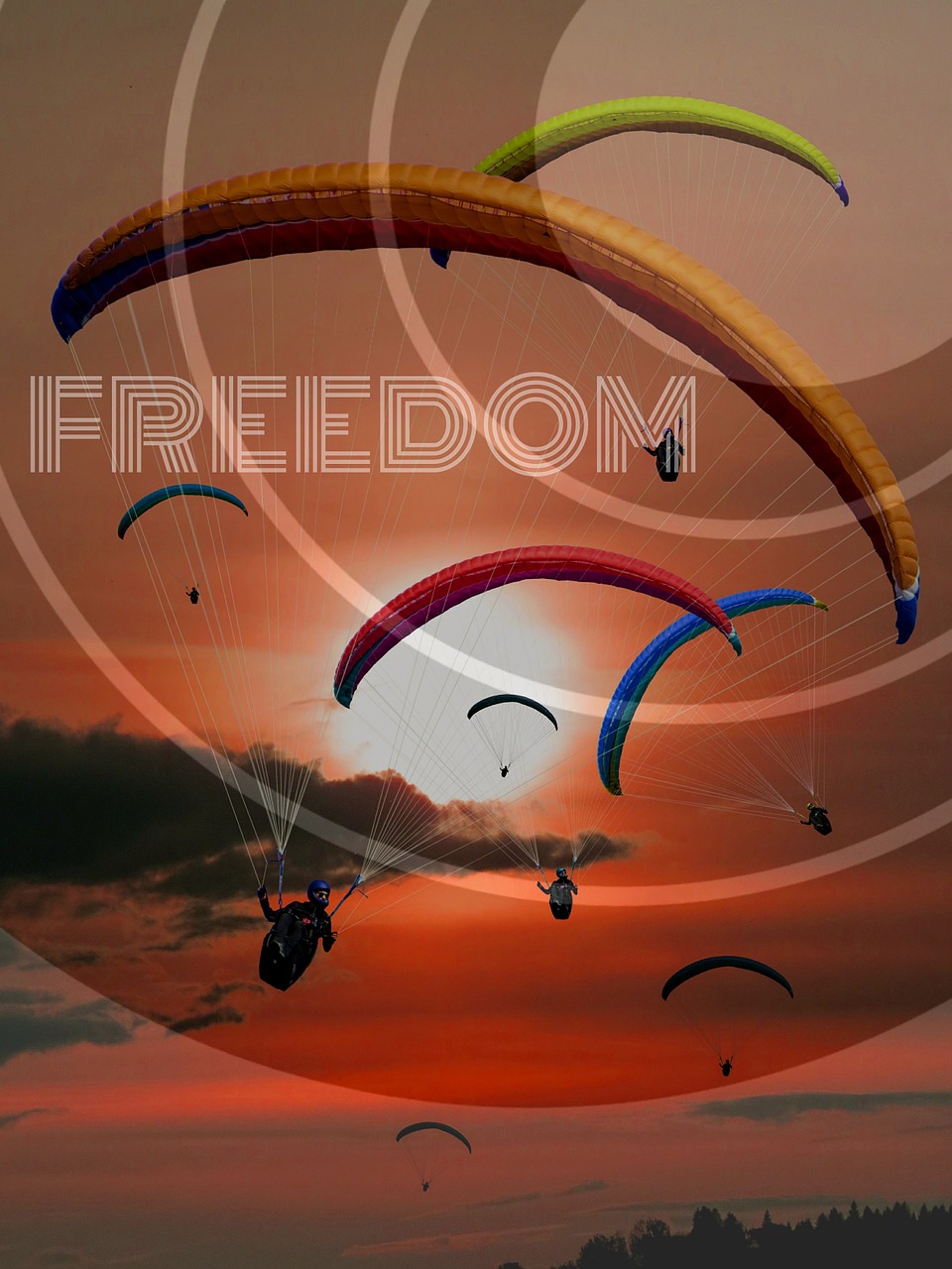 Powered Paragliding Wallpaper