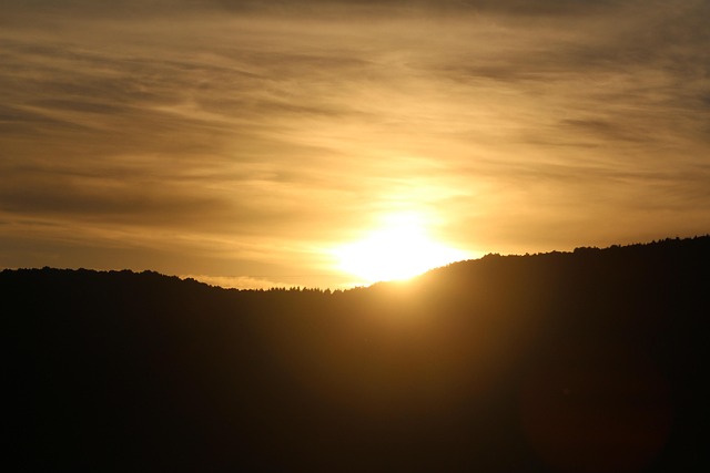 Sunset Pegunungan Kawasan Hutan - Foto gratis di Pixabay - Pixabay