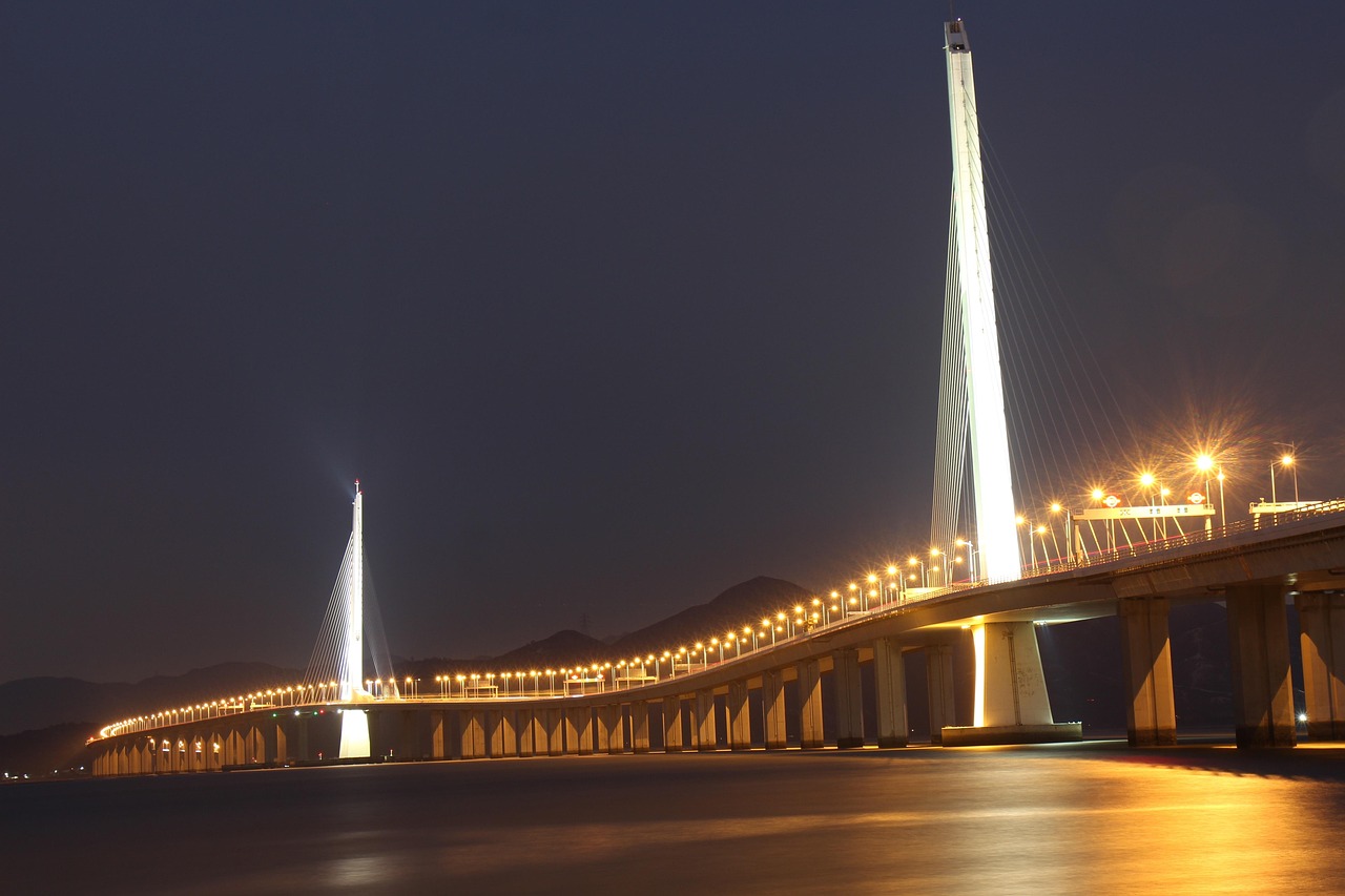 Night Bridge Shenzhen Bay - Free photo on Pixabay - Pixabay