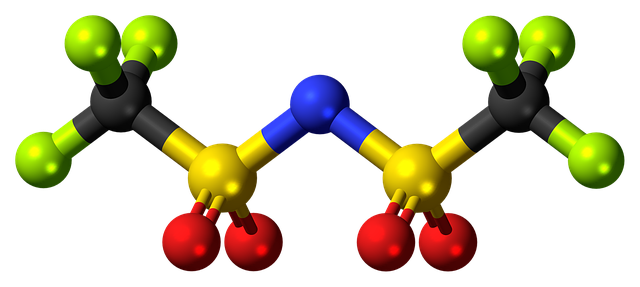Download Bistriflimide Anion, Molecule, Model. Royalty-Free Stock ...