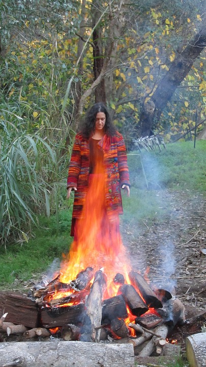 Woman Fire Flames Sacred - Free photo on Pixabay - Pixabay