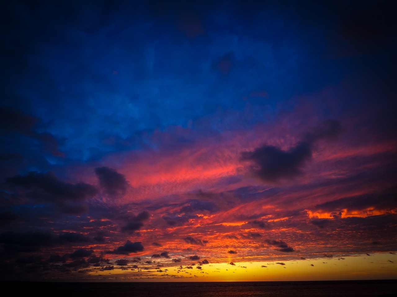 Evening Sky Sunset Sea Setting - Free photo on Pixabay - Pixabay