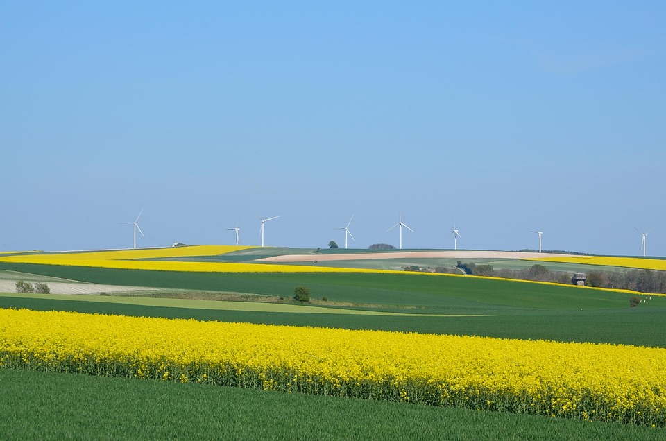 Wind Turbines Colors Blue - Free photo on Pixabay
