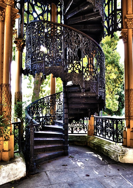 Stairs Castle Gardens Round - Free photo on Pixabay