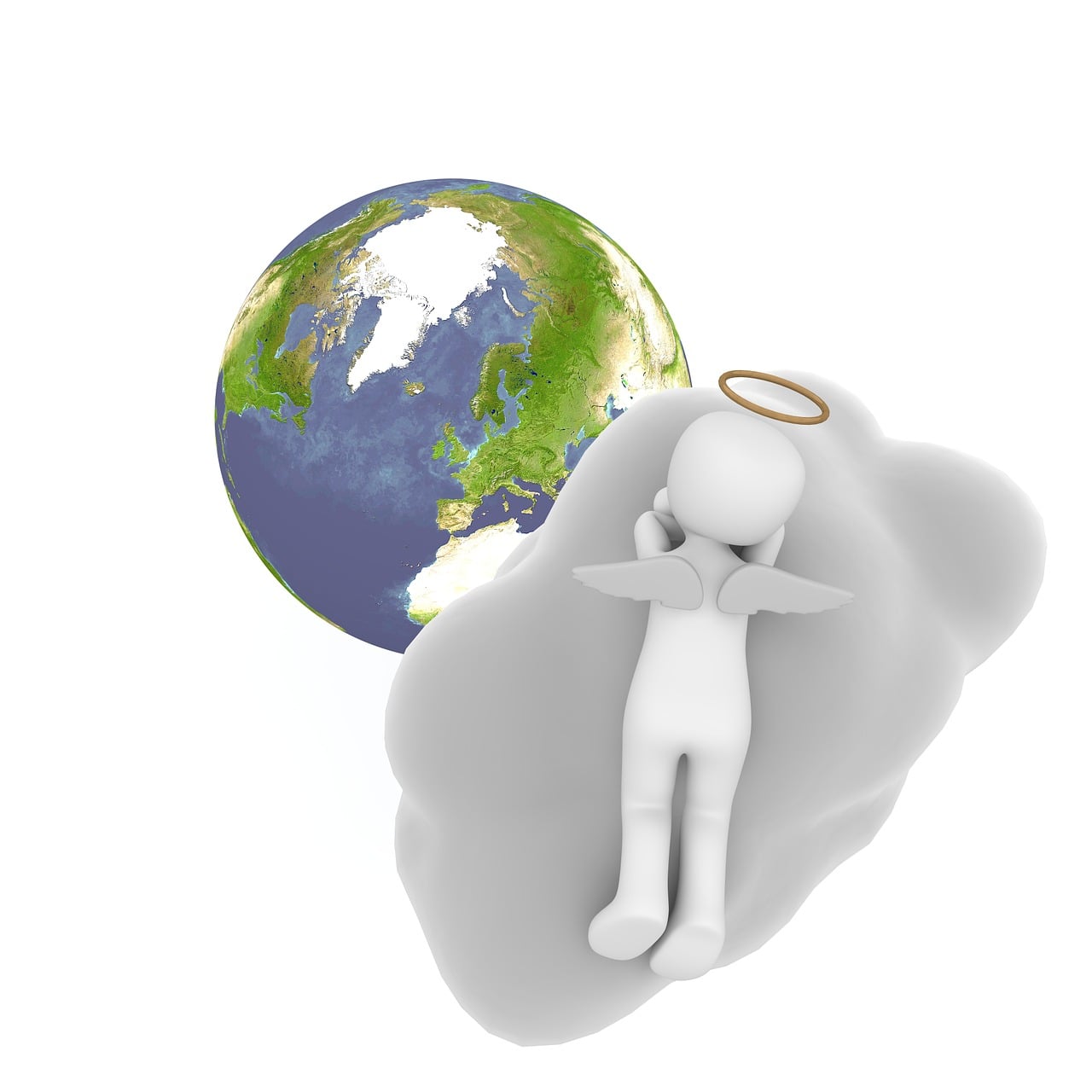 Download Angel, Earth, Heaven. Royalty-Free Stock Illustration Image ...
