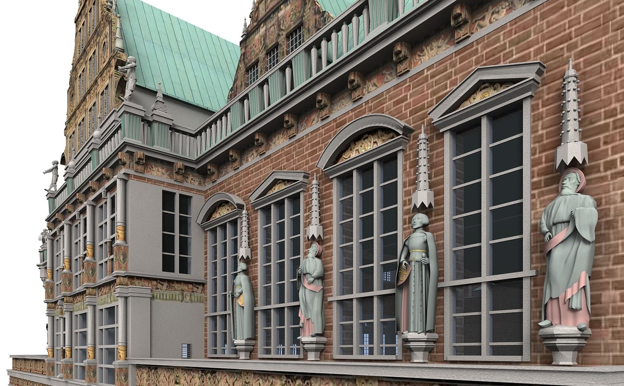Download Bremen Town Hall Dome Royalty-Free Stock Illustration Image ...
