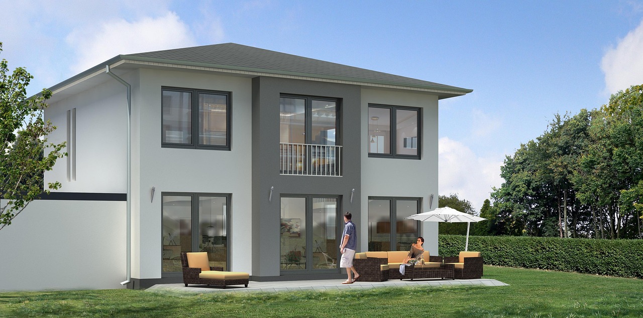 Single Family Home Villa Rendering - Free photo on Pixabay