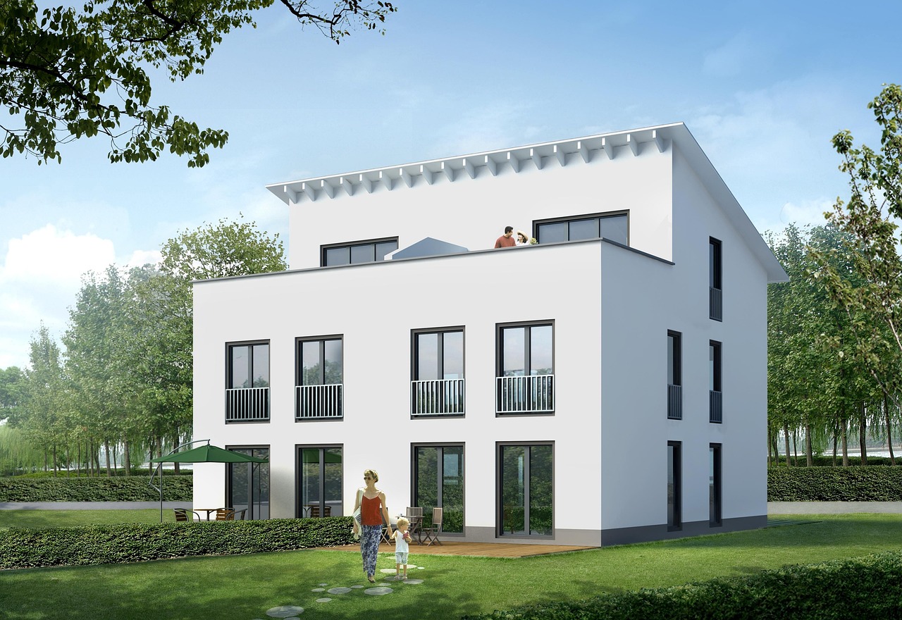 Single Family Home Villa Rendering - Free photo on Pixabay