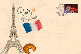Postmark Paris Eiffel Tower - Free image on Pixabay