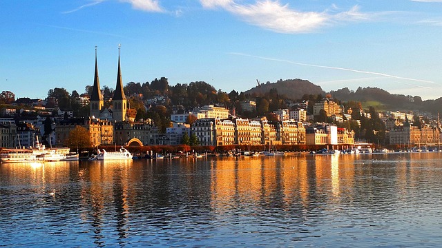 Lake Lucerne Reflection Sunset - Free photo on Pixabay