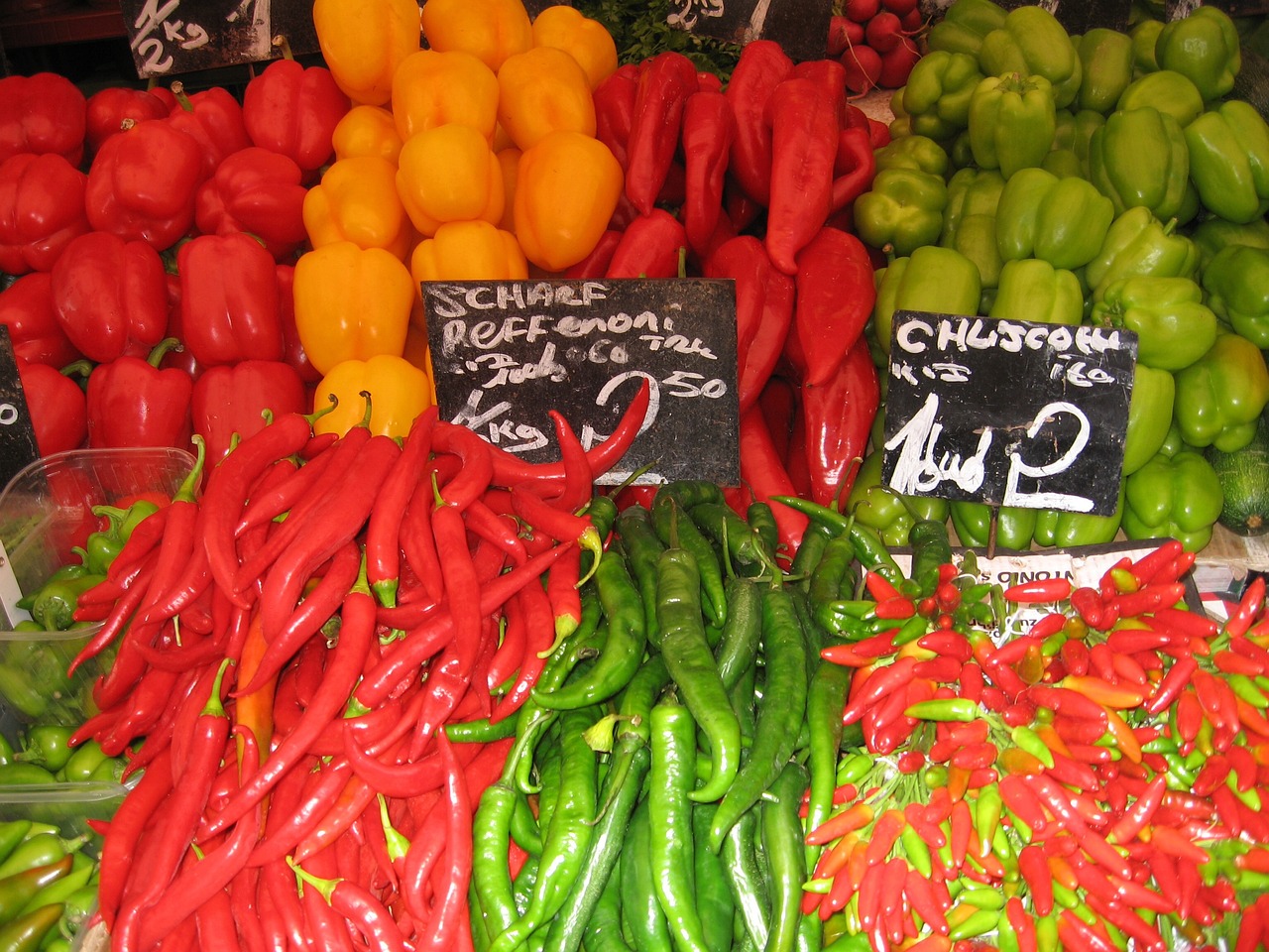 Pimenton Mercado Verduras - Foto gratis en Pixabay - Pixabay