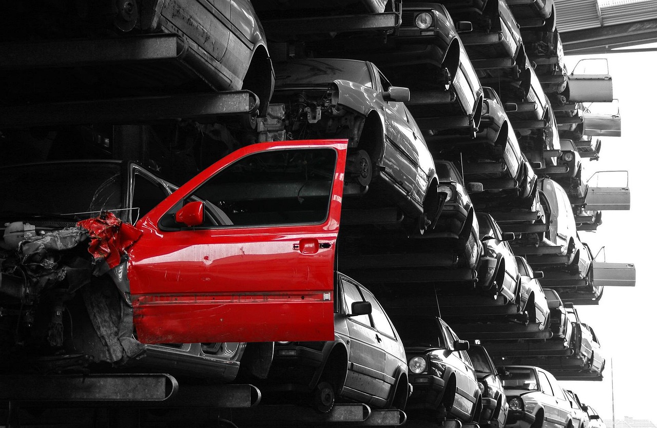 Junk Cars Red Door Scrap - Free photo on Pixabay - Pixabay