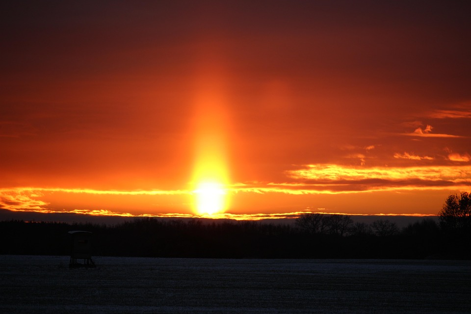 Sunpillar Weather Phenomenon - Free photo on Pixabay
