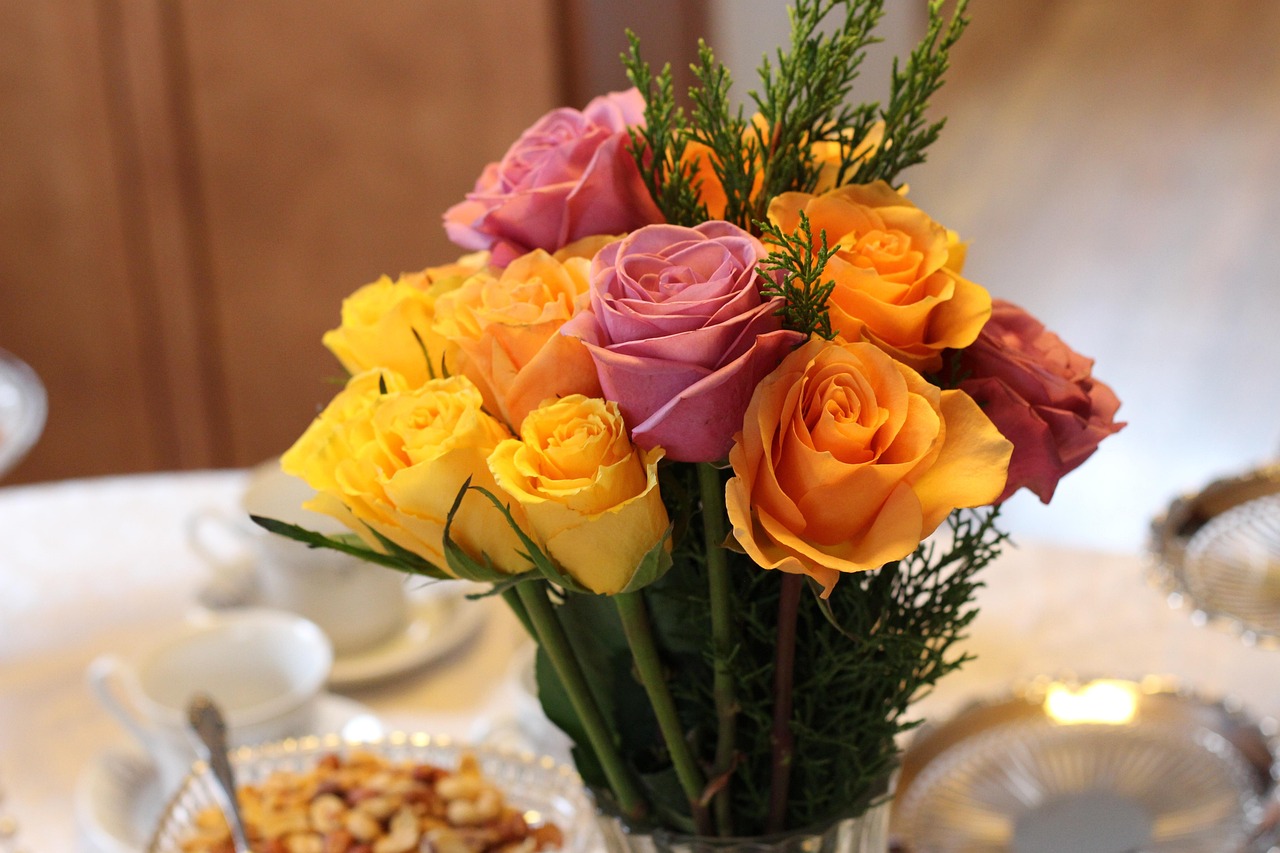 Flower Arrangement Table Setting - Free photo on Pixabay - Pixabay