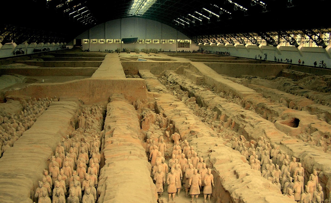 Mausoleum Qin Emperor 8000 Statues Free Photo On Pixabay