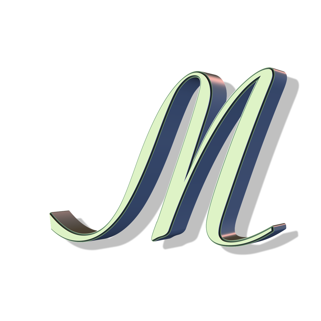 Stylish Letter M Wallpaper