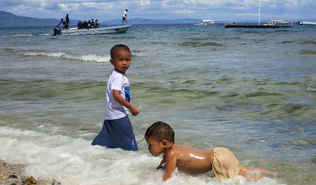 Kids Playing Beach - Free photo on Pixabay