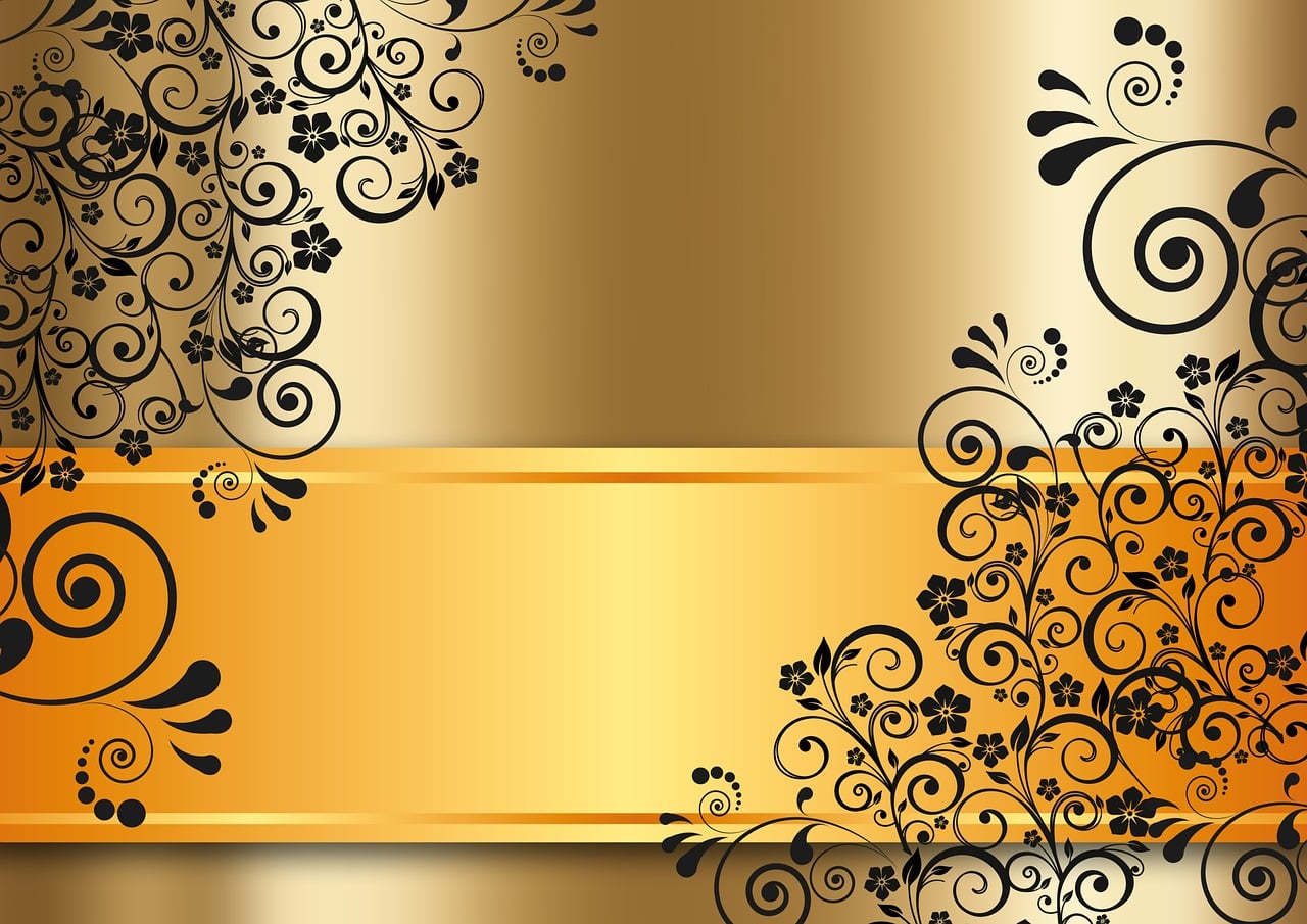 Download Gold, Floral, Template. Royalty-Free Stock Illustration Image ...