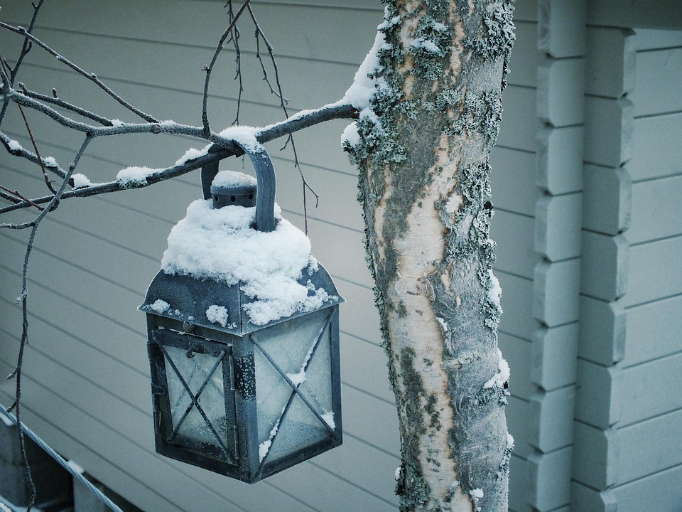 Lantern Frozen Tree - Free photo on Pixabay