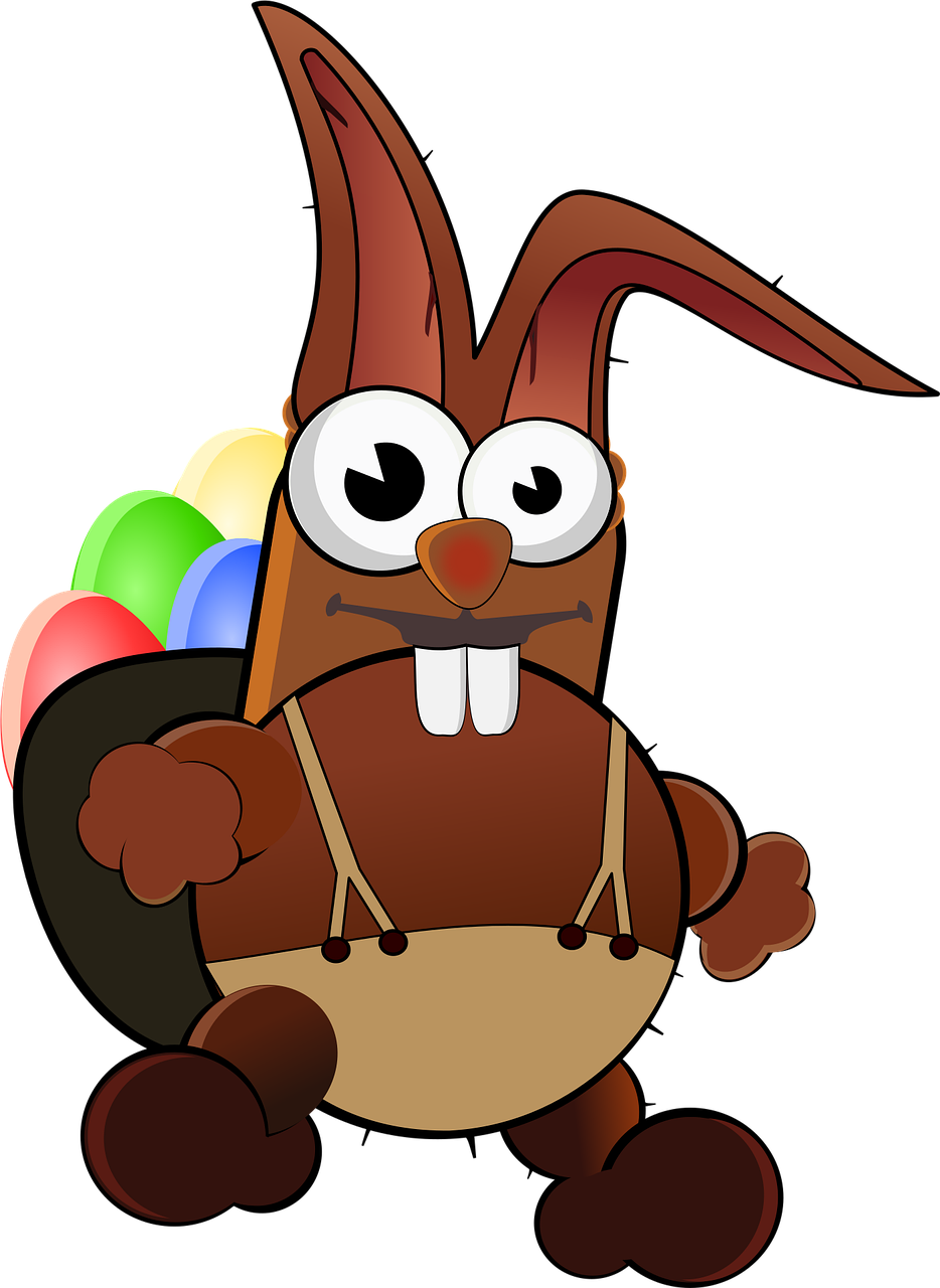 Free Cartoon Easter Bunny Vector Art - Download 15,330+ Cartoon Easter ...