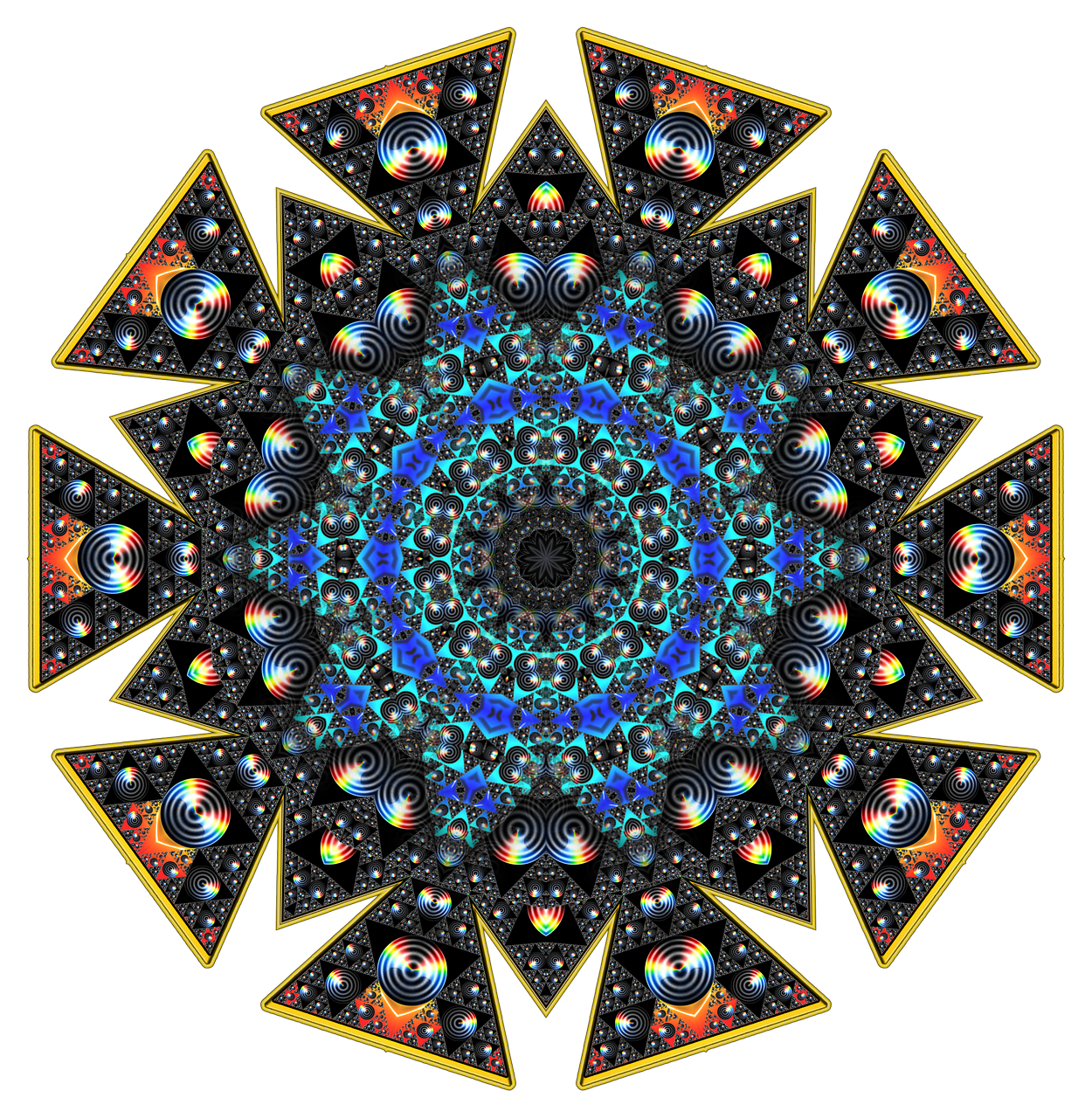Download Fractal, Tile, Kaleidoscopes. Royalty-Free Stock Illustration ...